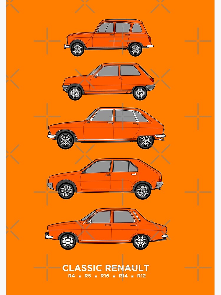 "Klassische Reggies Car Art Collection" Poster von RJWautographics ...