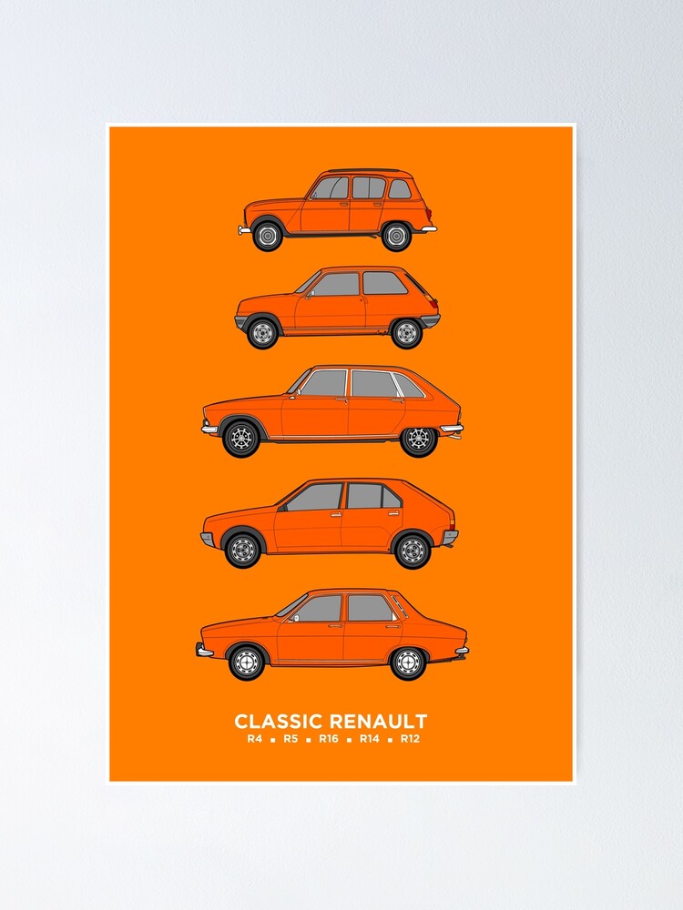 "Klassische Reggies Car Art Collection" Poster von RJWautographics ...