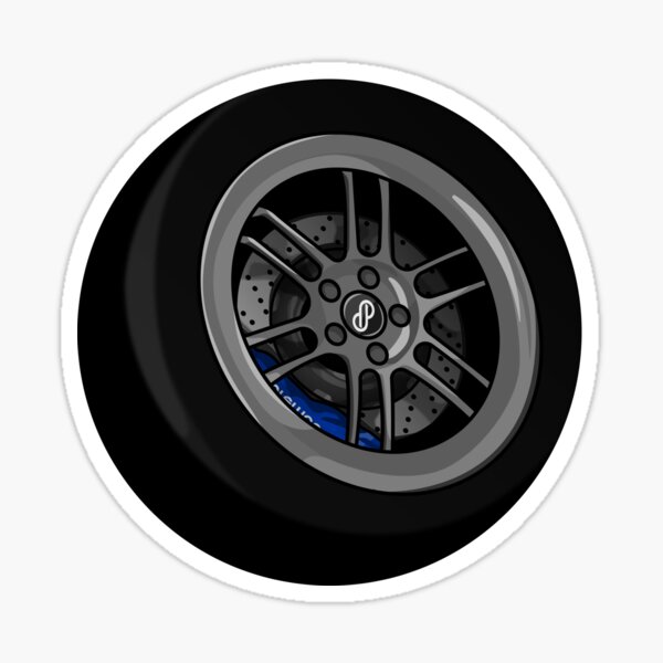 "Enkei RPF1 Racing Wheel" Sticker by samsgarage | Redbubble