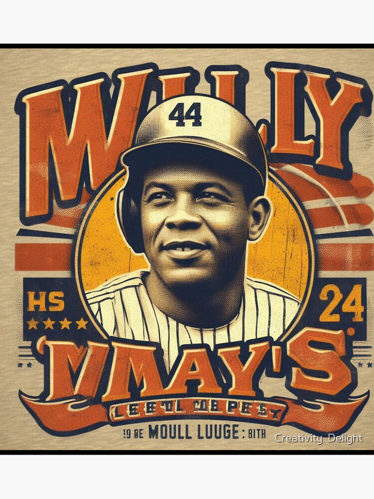 "Celebrating Willie Mays' Iconic Number 24" Sticker for Sale by ...
