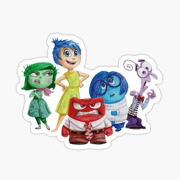 "inside out " Sticker for Sale by lumattiello | Redbubble