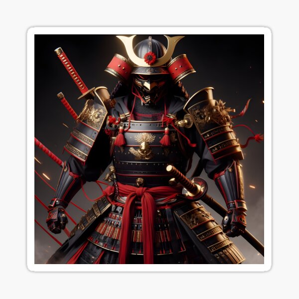 "Samurai Full Armor" Sticker for Sale by GalleryBrisArt | Redbubble
