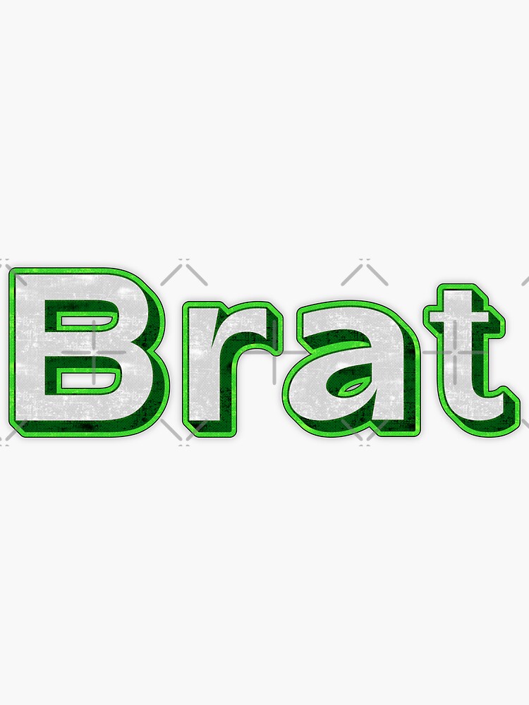 "Charlixcx Brat" Sticker for Sale by FYS-Arte-Style | Redbubble