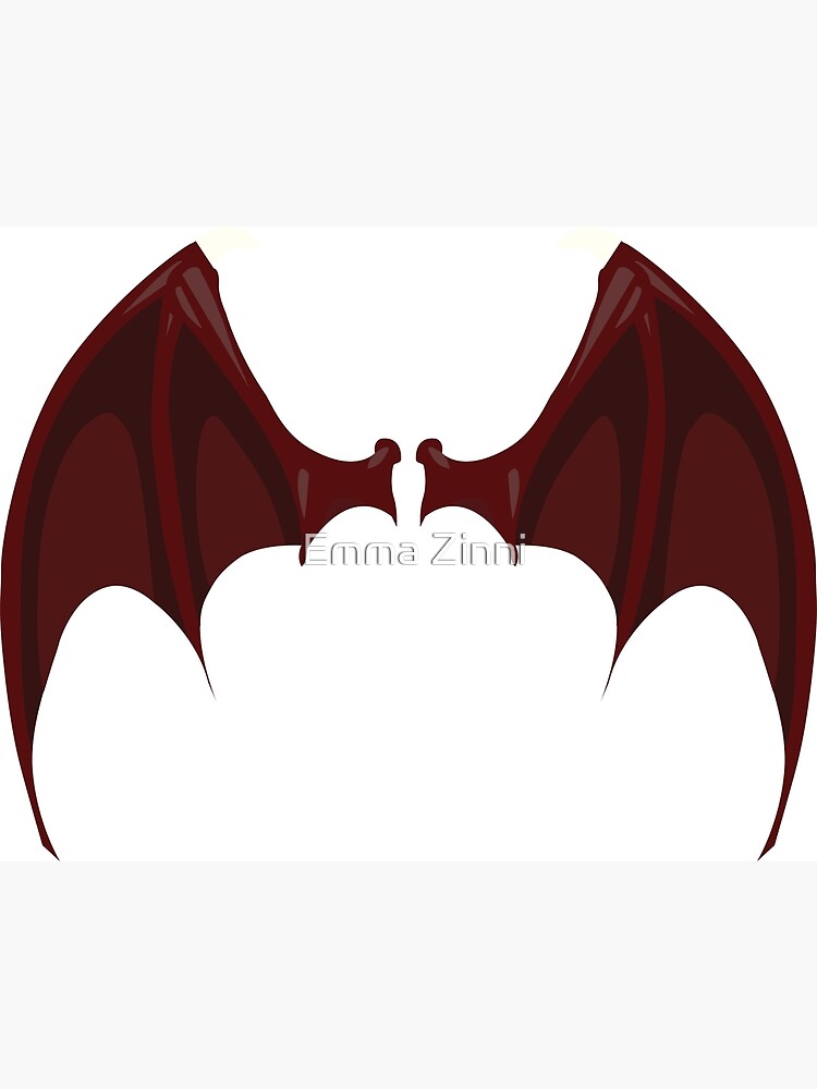"Cartoon Devil Wings?" Poster for Sale by Emma Zinni | Redbubble