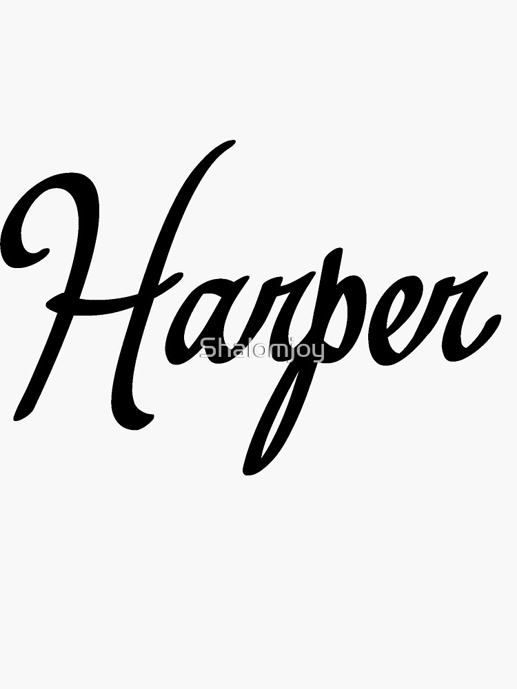 "Harper" Sticker by Shalomjoy | Redbubble