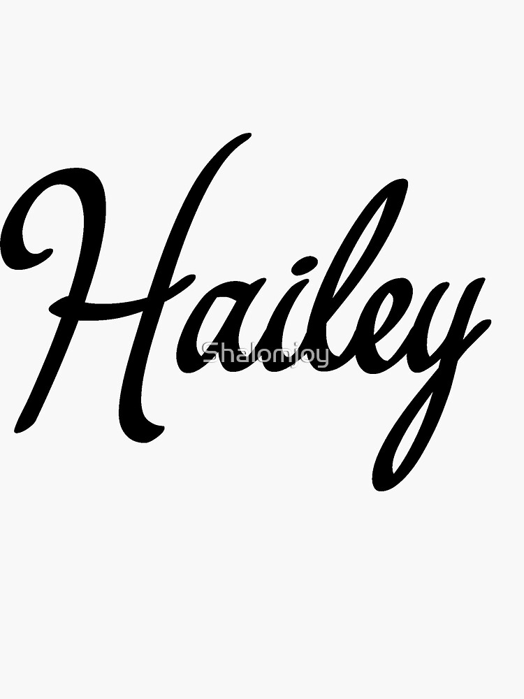 "Hailey" Sticker by Shalomjoy | Redbubble