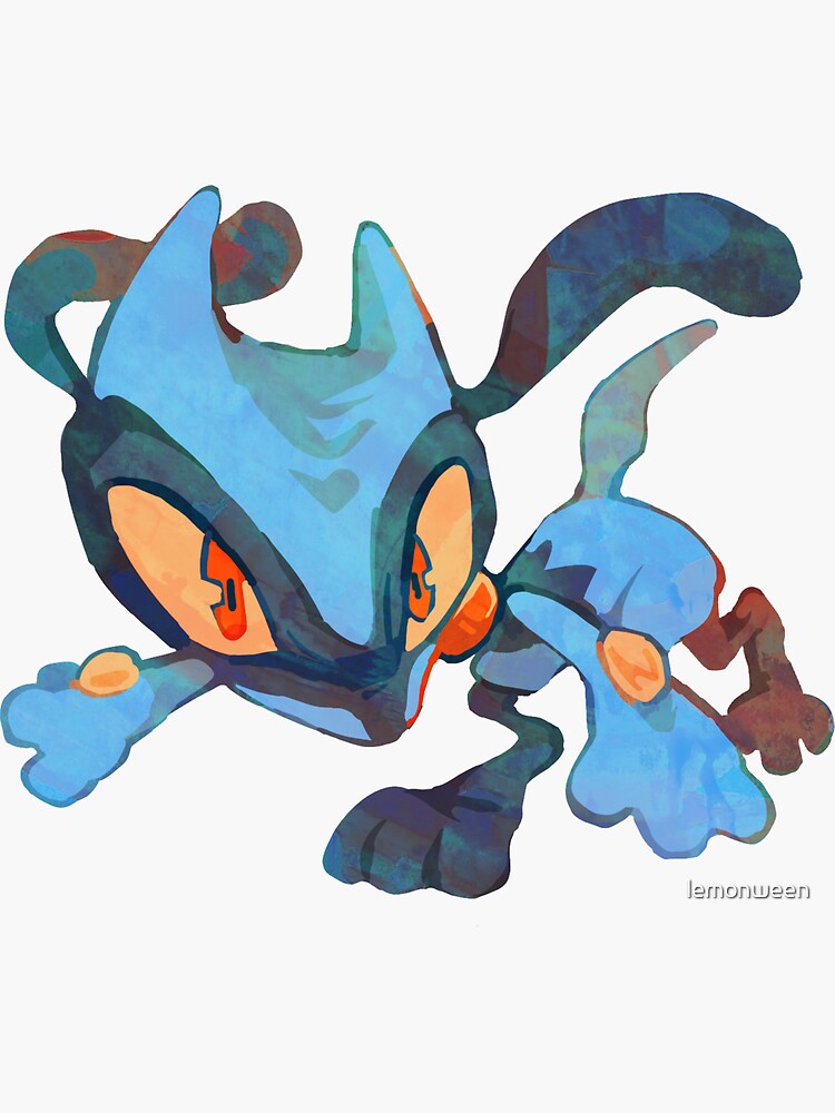 "riolu" Sticker for Sale by lemonween | Redbubble