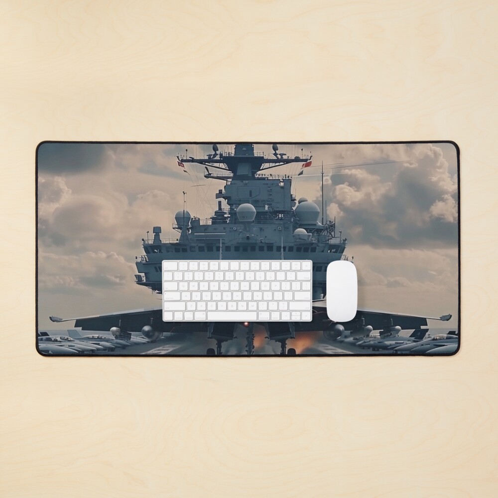 "military aircraft carrier with fighter jets" Poster for Sale by dcrc ...