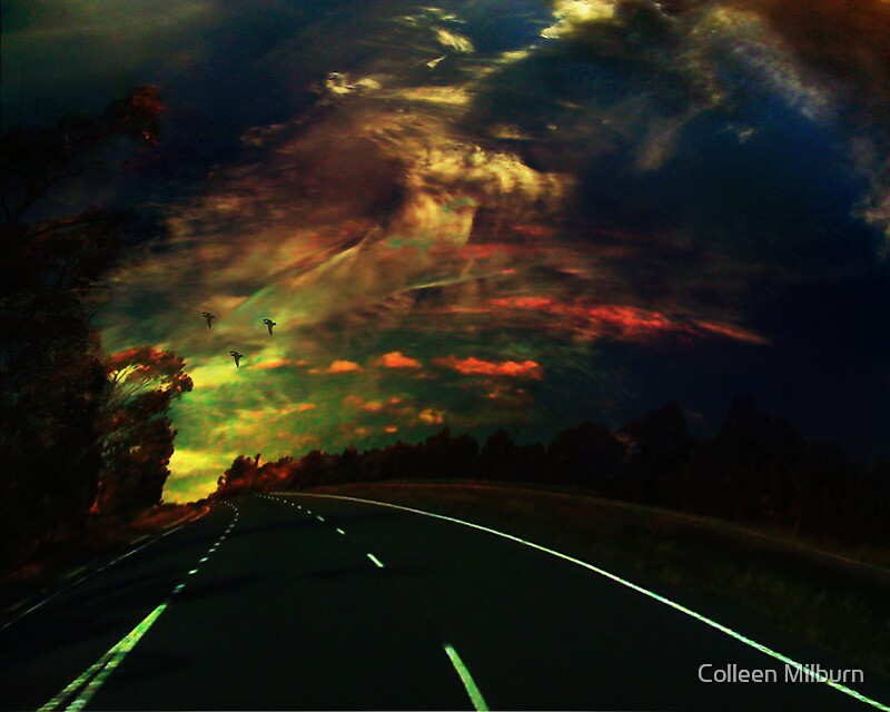 "The lost highway" by Colleen Milburn | Redbubble