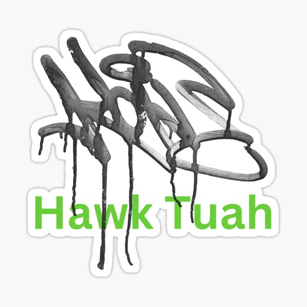 "Hawk Tuah " Sticker for Sale by Abhro456 | Redbubble