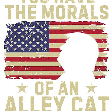 "You Have The Morals of an Alley Cat 2024 Trump Patriotic USA Flag ...