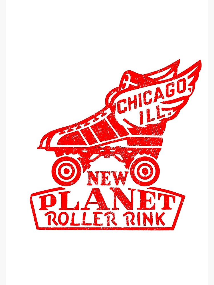 Vintage Roller Skate Chicago New Planet Roller Rink Photographic Print