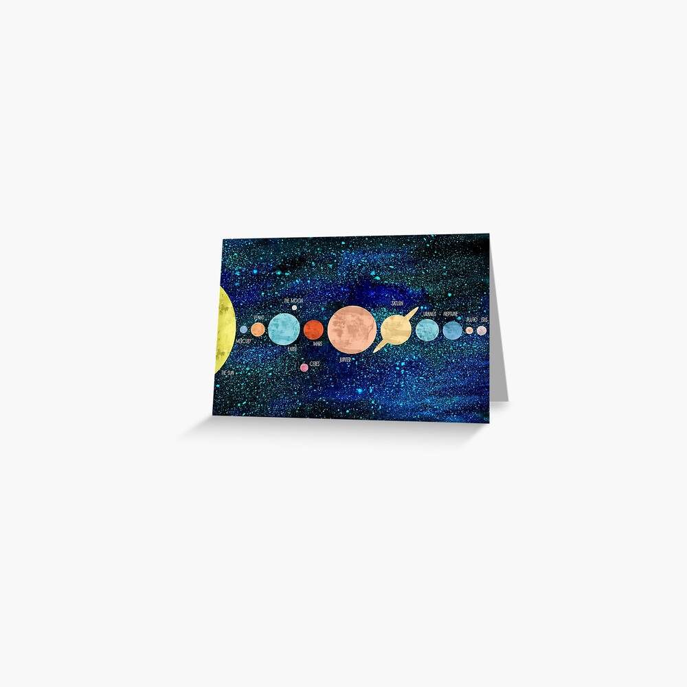 "Solar System, watercolor Solar System, Astronomy Print, Planets art ...