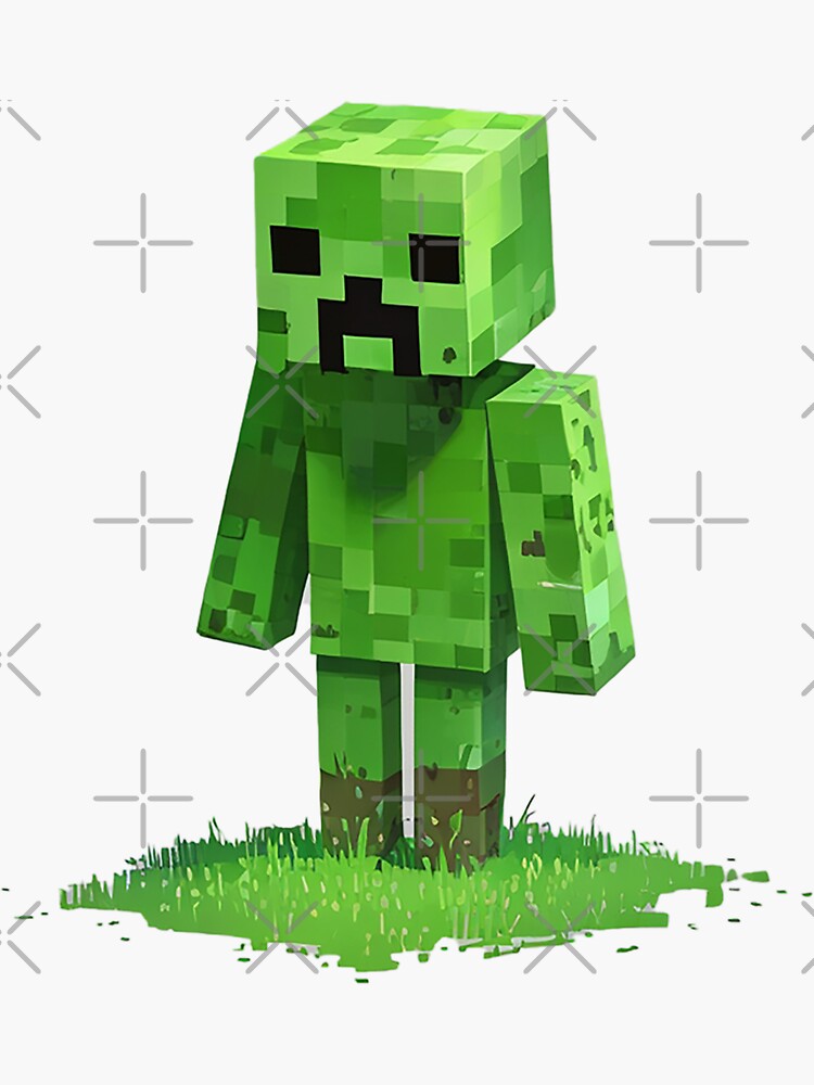 "Minecraft Creeper" Sticker for Sale by AI-Knight | Redbubble
