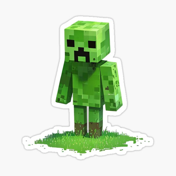 "Minecraft Creeper" Sticker for Sale by AI-Knight | Redbubble