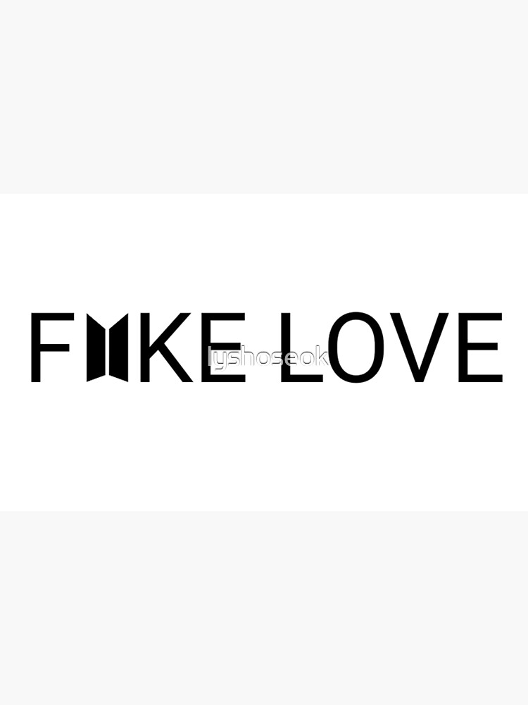 "BTS // FAKE LOVE" Poster by lyshoseok | Redbubble