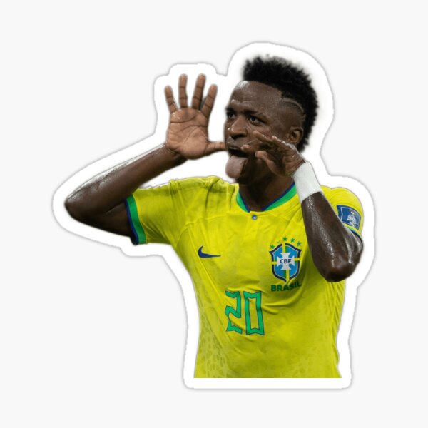 "Vini Jr Sticker" Sticker by sandrichux | Redbubble