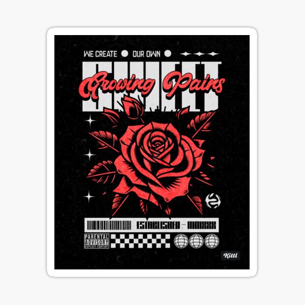 "Rose Y2K" Sticker for Sale by TyronBowes1111 | Redbubble