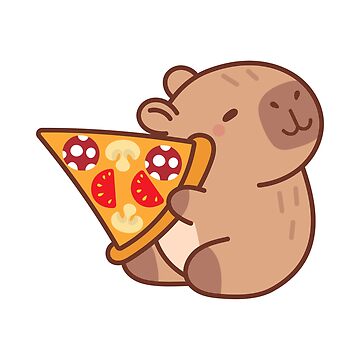"Fast Food Kawaii Capybara Pack" Sticker for Sale by OlyaLitvinova ...