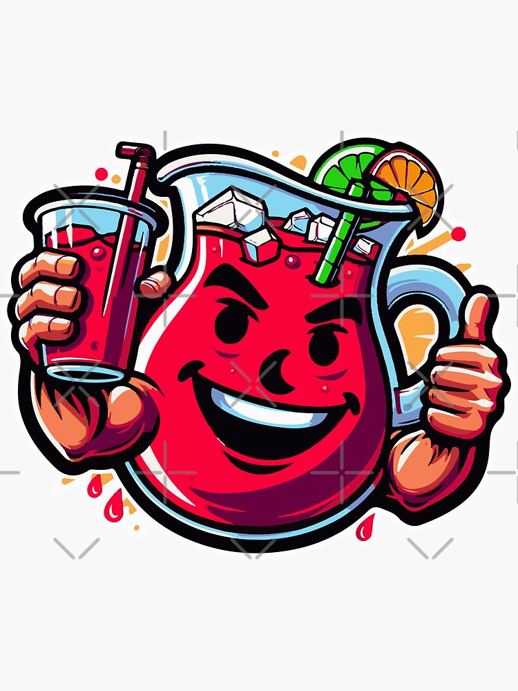 " kool fresh aid retro" Sticker for Sale by Ren-Zou | Redbubble