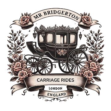 "Mr Bridgerton Carriage Rides" Sticker for Sale by svarupa | Redbubble