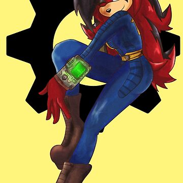 "Vault Tec - Ruby" Sticker for Sale by GhoulDust | Redbubble