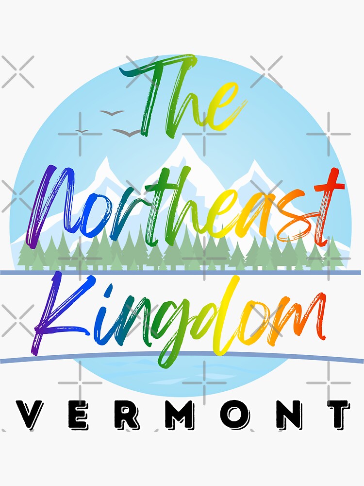 "Northeast Kingdom Vermont Pride - Colorful LGBTQ+ Mountain Landscape ...