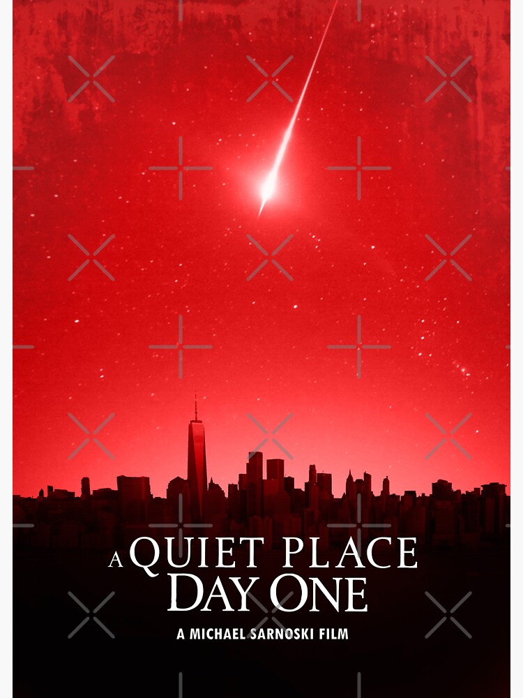 "A Quiet Place Day One" Sticker for Sale by BoKev | Redbubble