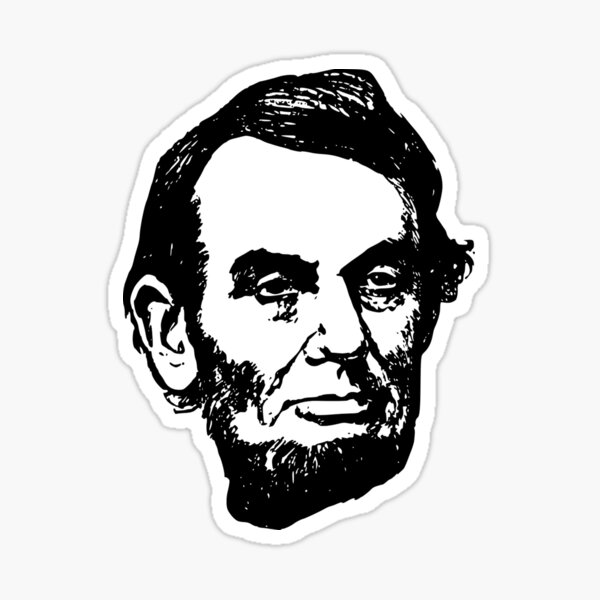 "President Abe Lincoln Sticker" Sticker by StickerStand | Redbubble
