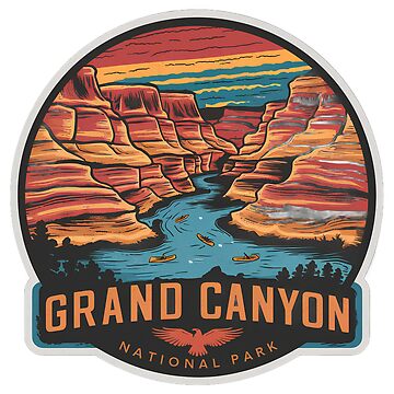 "Grand Canyon, National Park" Sticker for Sale by yassinelmeski | Redbubble