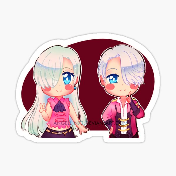 "Are Viktor and Elizabeth twins?" Sticker for Sale by Angellinx3 ...