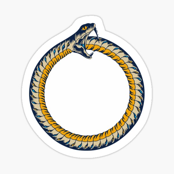 "Ouroboros Snake" Sticker for Sale by HHQRHH | Redbubble