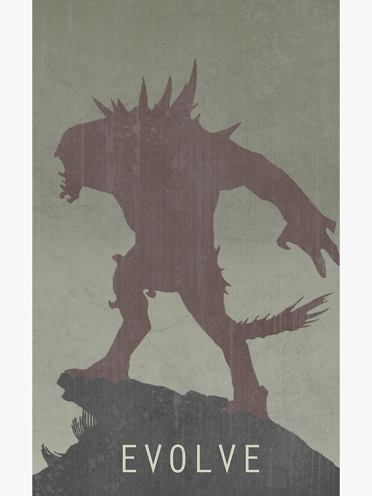 "Evolve Game Poster" Poster for Sale by HAPPYDOOMSDAY | Redbubble