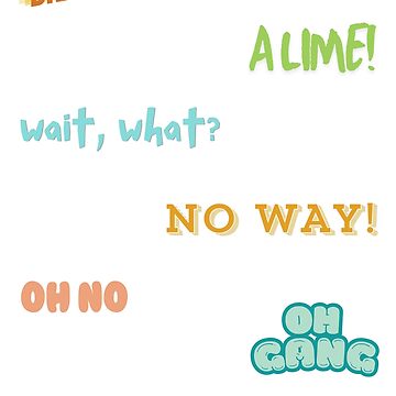 "Taskmaster UK moments I quote a lot" Sticker for Sale by Hell0Potato | Redbubble