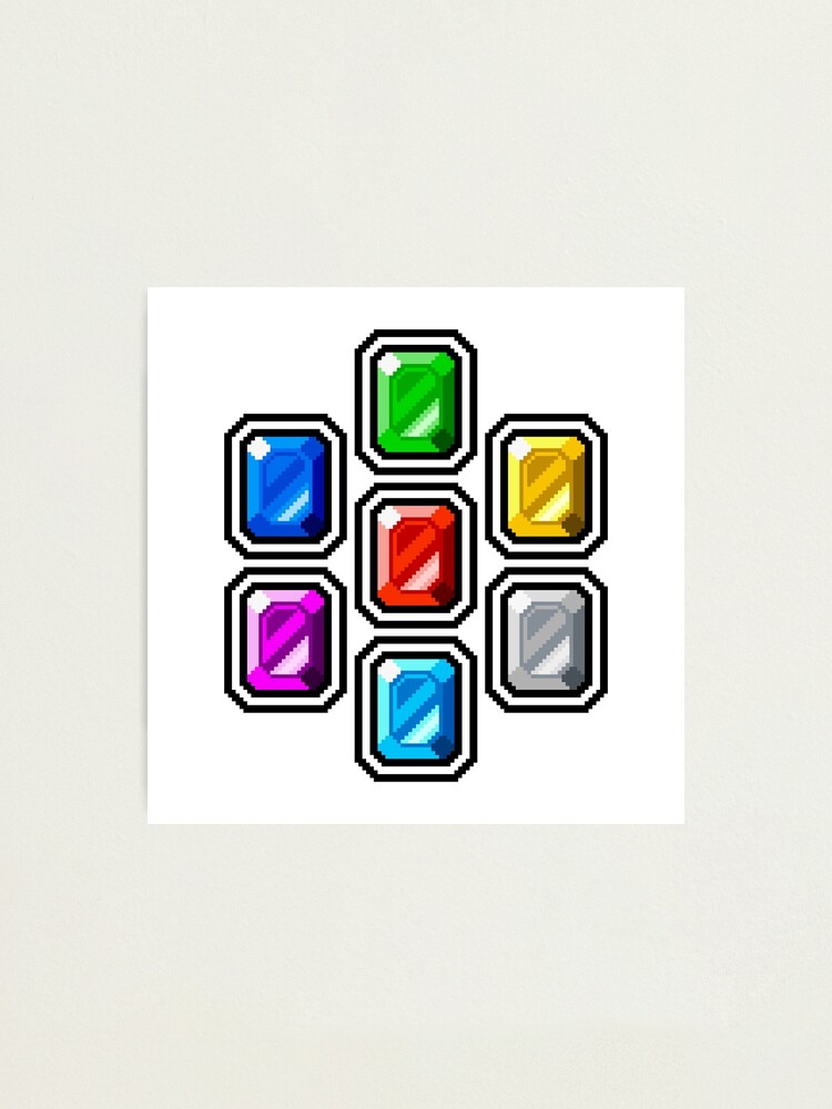 "Sonic Rush - Sol Emeralds pixel art" Photographic Print for Sale by ...