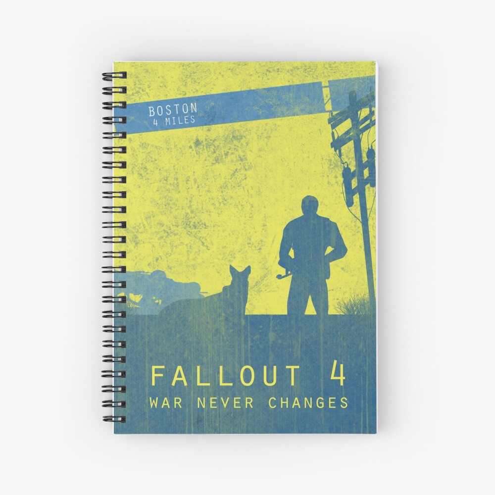 "Fallout 4 Game Poster" Spiral Notebook for Sale by HAPPYDOOMSDAY ...