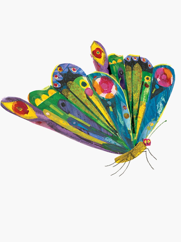 "very hungry caterpillar butterfly sticker" Sticker for Sale by ...