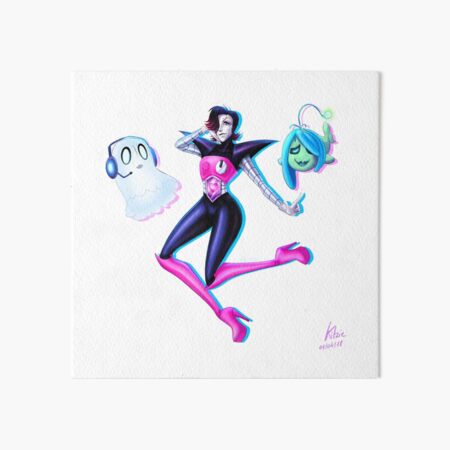 "Mettaton, Napstablook & Shyren - Undertale" Art Board Print by Kitzie ...