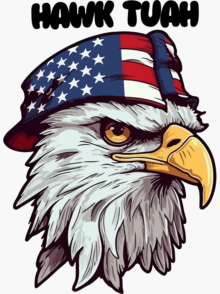 "Hawk Tuah" Sticker for Sale by bankai45 | Redbubble