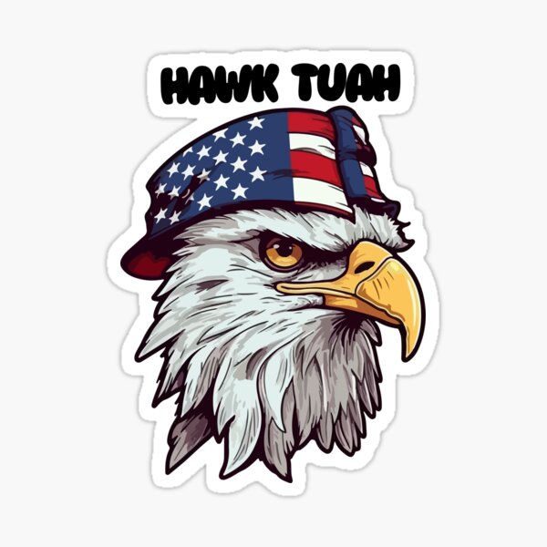 "Hawk Tuah" Sticker for Sale by bankai45 | Redbubble