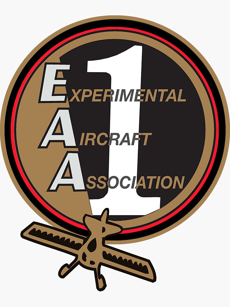 "EAA Chapter 1 Vintage Logo" Sticker for Sale by SkywayMedia | Redbubble