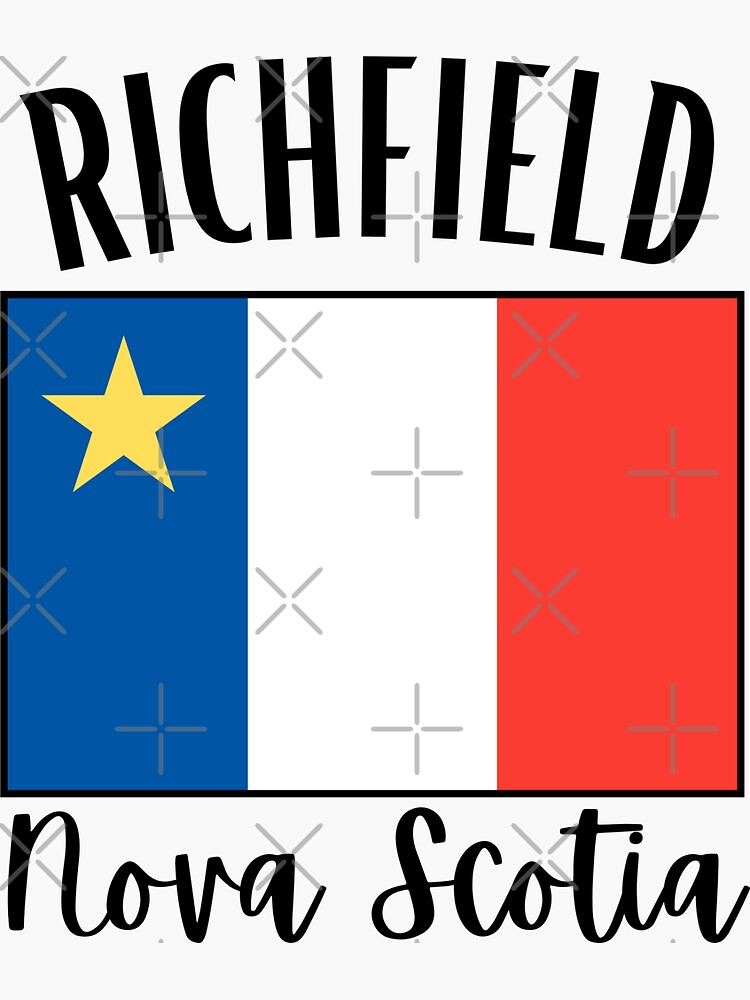 "Richfield Acadian Flag" Sticker for Sale by neesheew | Redbubble