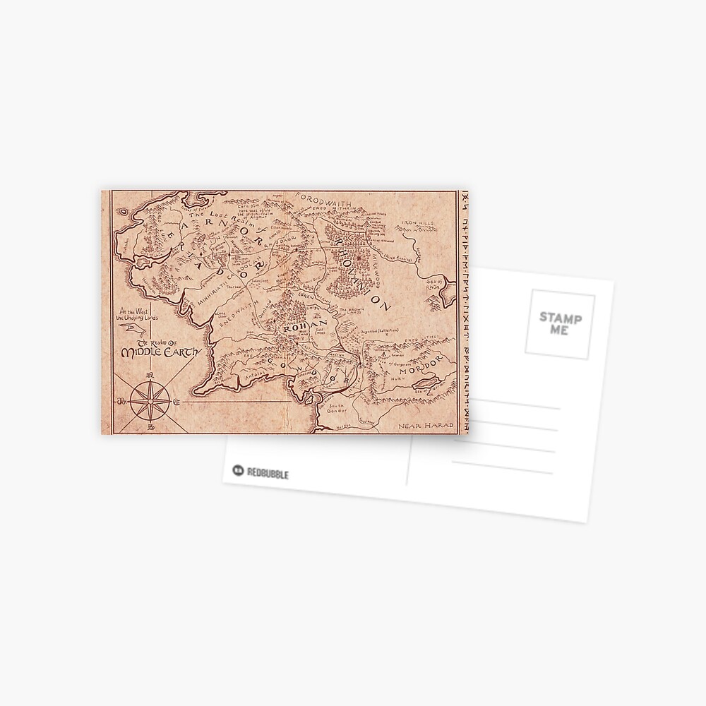 "Middle Earth map" Poster for Sale by InmaG | Redbubble