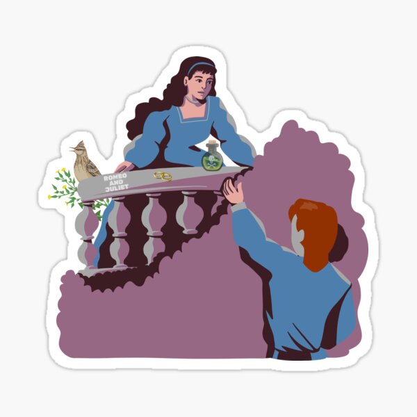 "Romeo and Juliet" Sticker for Sale by vatisa | Redbubble