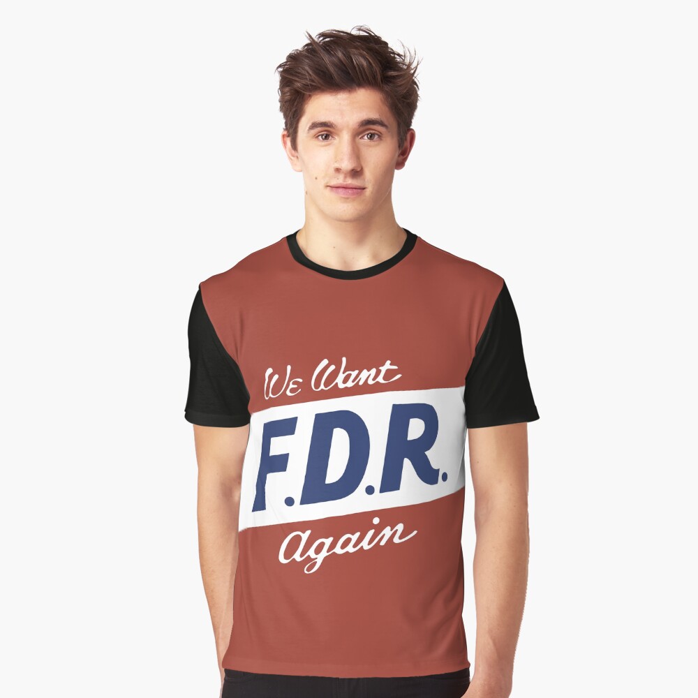 "The FDR (1940 US Election campaign button reproduction) " Sticker for ...