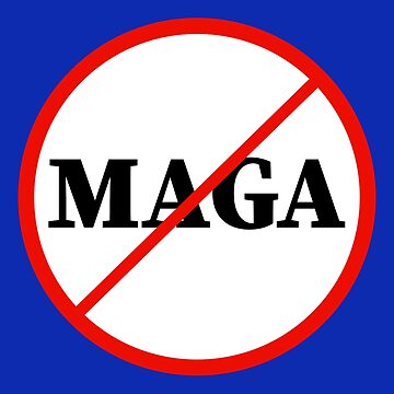 "No MAGA" Sticker for Sale by cmplxsimplemnds | Redbubble