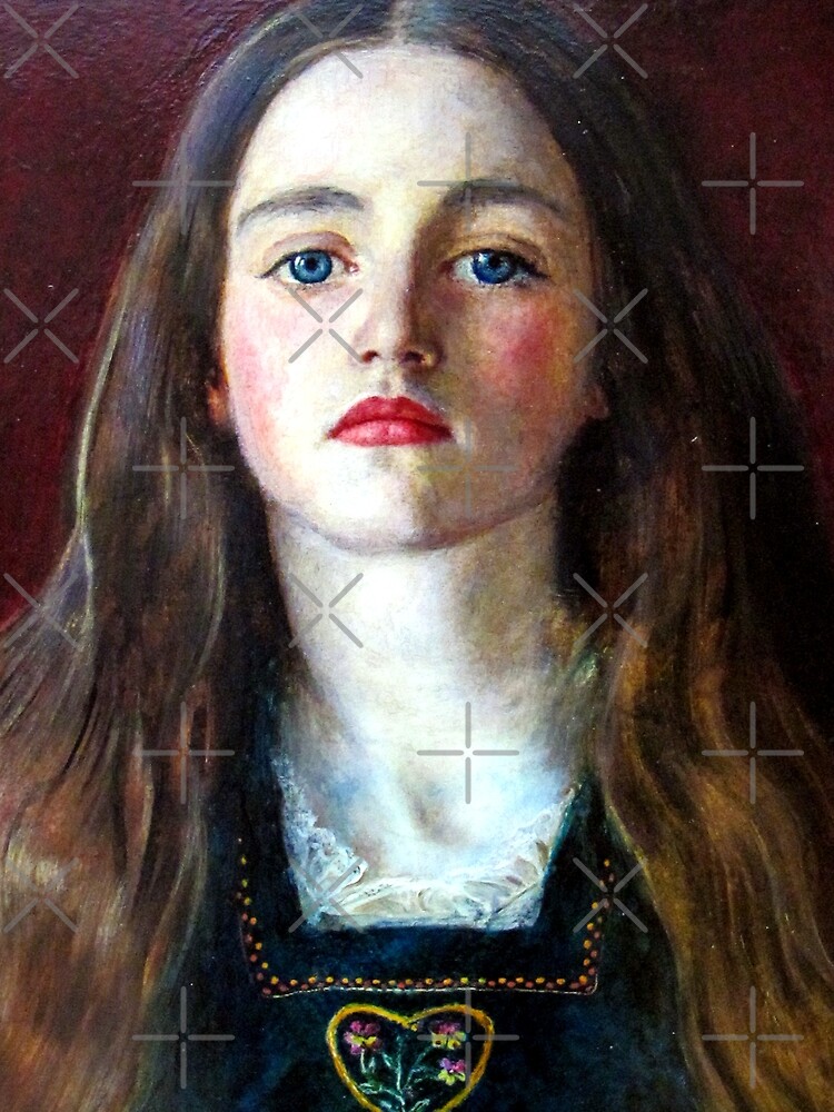"Portrait of a Girl - Sophy Gray - John Everett Millais " Metal Print ...
