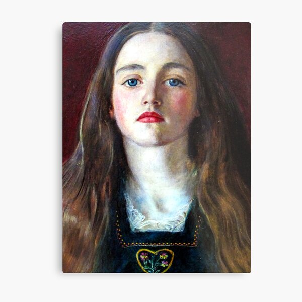 "Portrait of a Girl - Sophy Gray - John Everett Millais " Metal Print ...