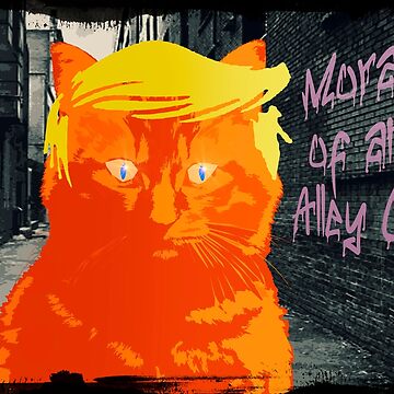 "Morals of an Alley Cat" Sticker for Sale by Alex Preiss | Redbubble