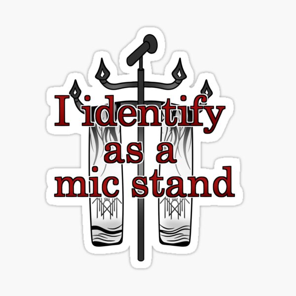 "Vessel's mic stand" Sticker for Sale by Pannycake | Redbubble